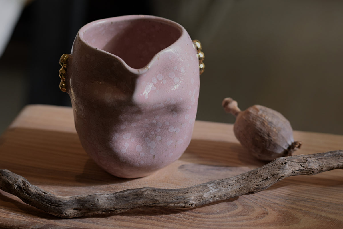 Pink Crystal Milk Pitcher Mini – Terra Ceramics Prague